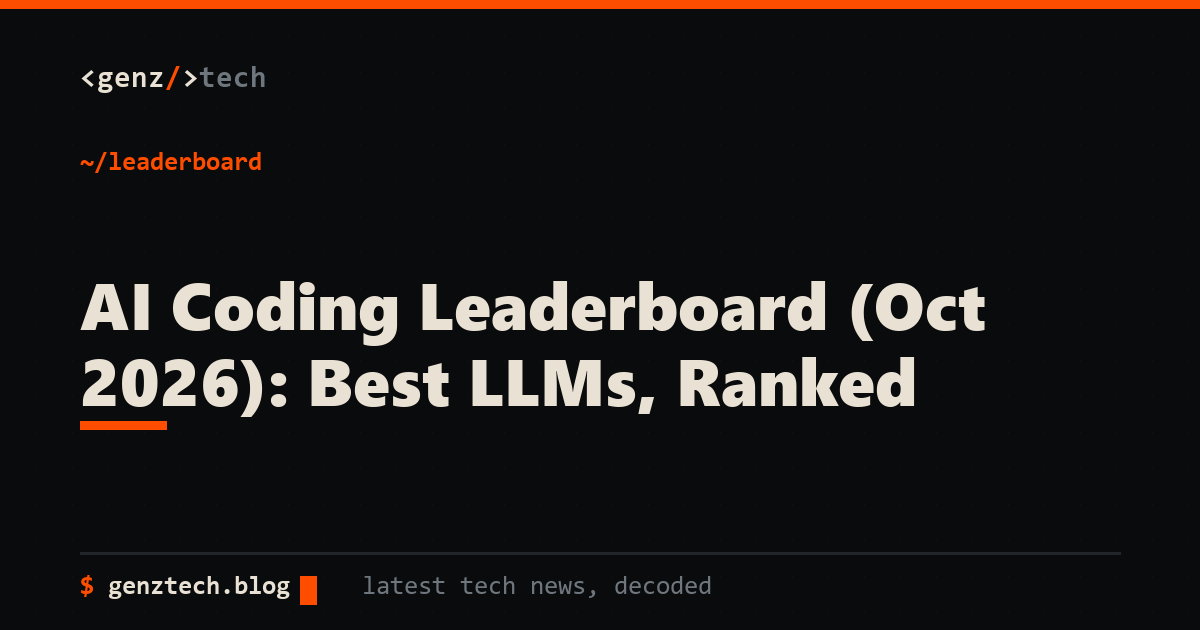 AI Coding Leaderboard — Best AI Models for Coding, Ranked (2026)